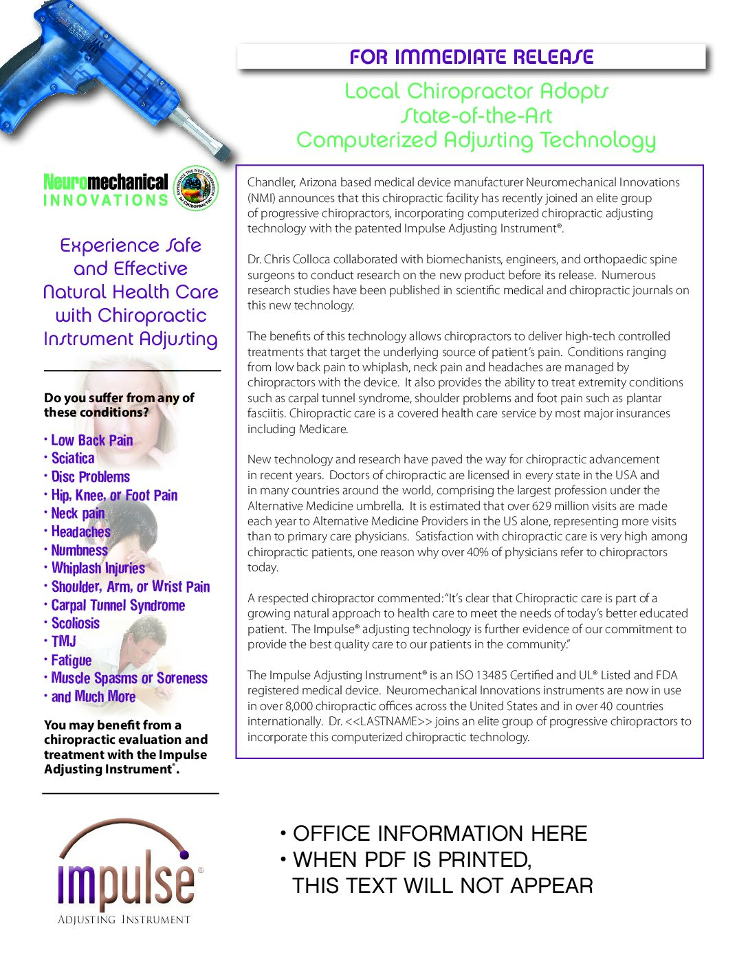 Impulse Turnkey Marketing Kit - Neuromechanical Innovations