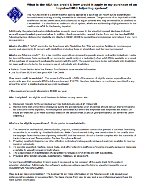 ADA - Neuromechanical Innovations