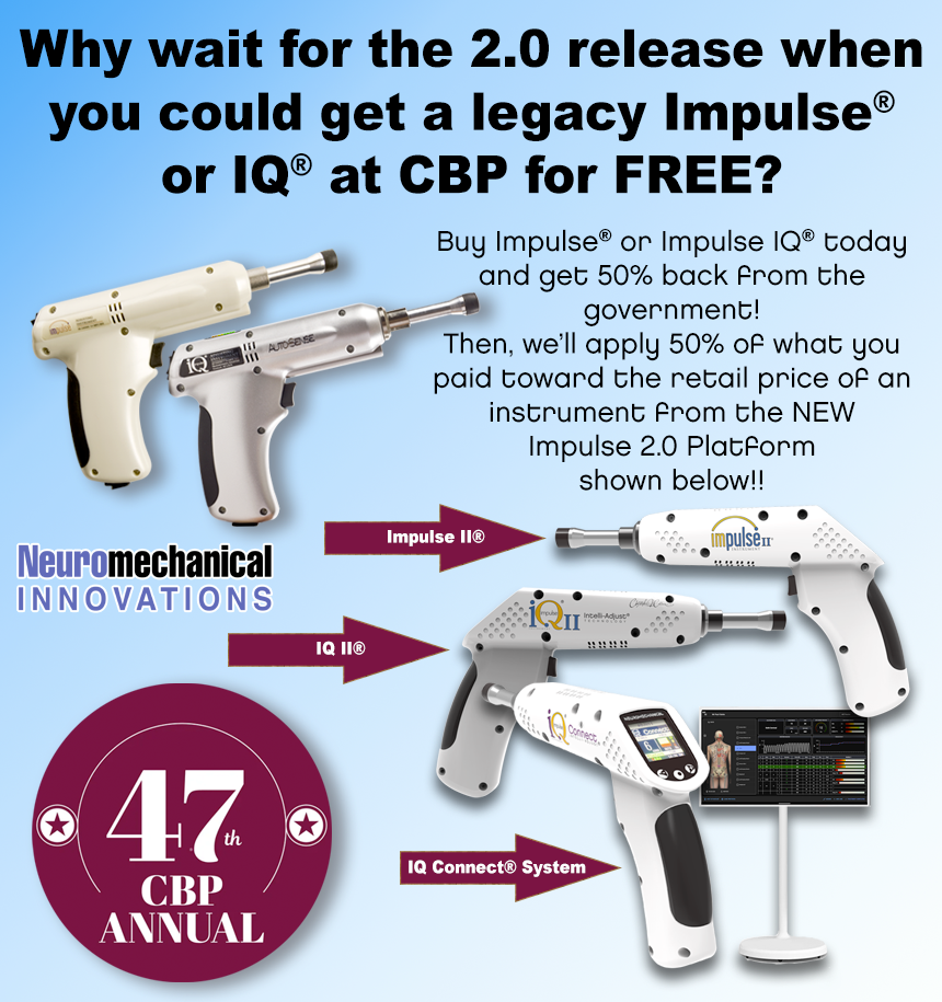 CBP 2025 Event - Legacy Impulse® & IQ® to Impulse 2.0 Platform Upgrade Program - Neuromechanical ...